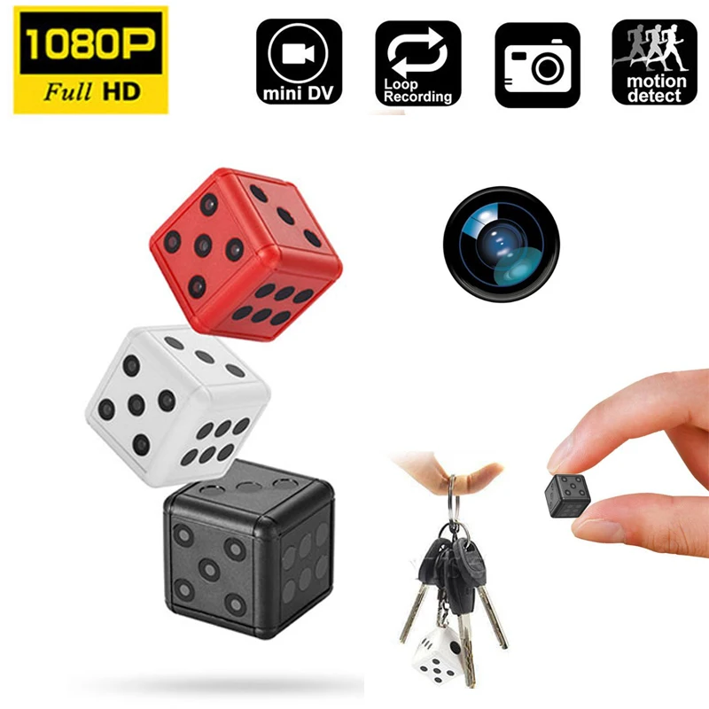 SQ16 Mini Camera 1080P Portable Keychain Night Vision Motion Detection ...