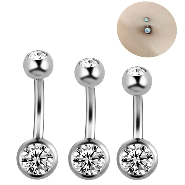 Double Belly Button Piercing Rings