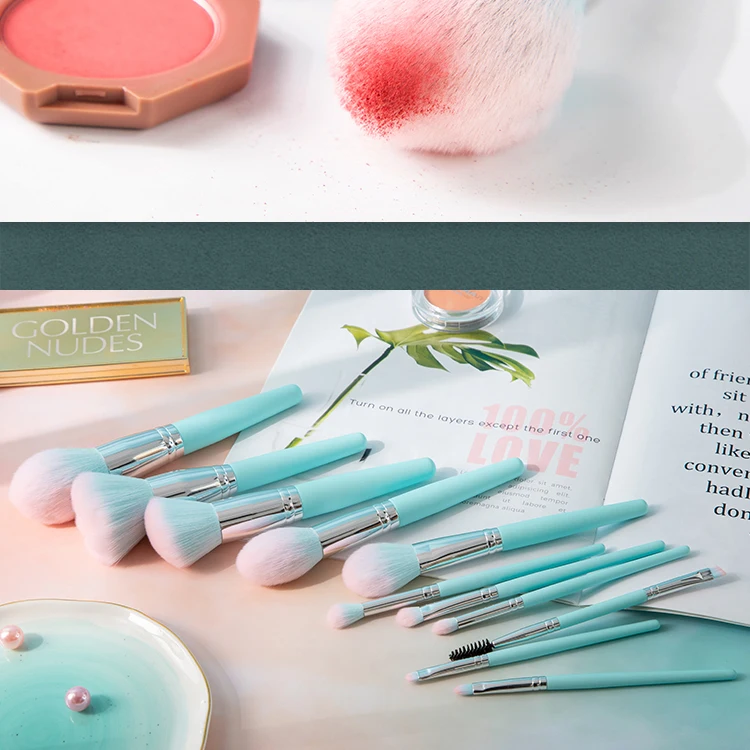 NEWVEW Pro pinceaux de maquillage ensemble 11 pièces-lot ombre à ...