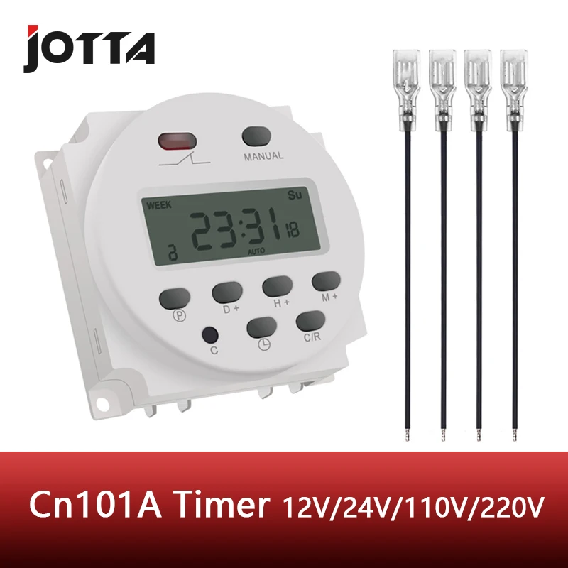 CN101A LCD time switch 12V 24V 110V 220V Time Relay Street lamp ...