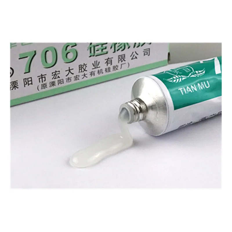 706 Silicone Rubber Semi-transparent Glue Silicone Glue Semi-flowing ...