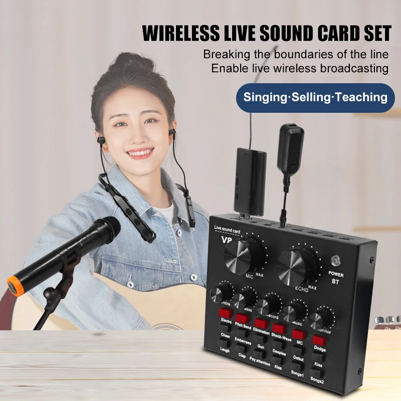 Wireless-microphone-wireless-headset-computer-mobile-phone-sound-card ...