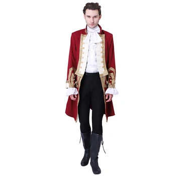 George Washington Red Cloak Royal Military Jacket Costume For Mens ...