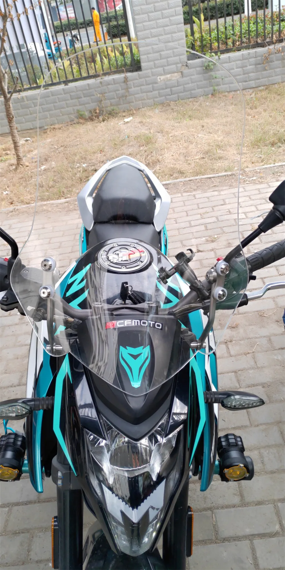 CF Motorcycle Bike Windshield Scooter Windscreen Wind Deflectors for ...