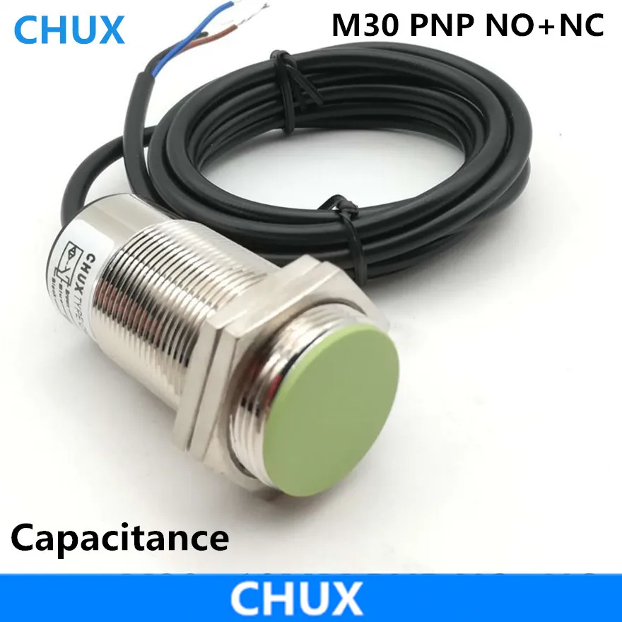pnp capacitive proximity sensor M30 detect 10mm distance NO+NC (CM30 10 DPC) LED liquid level ...