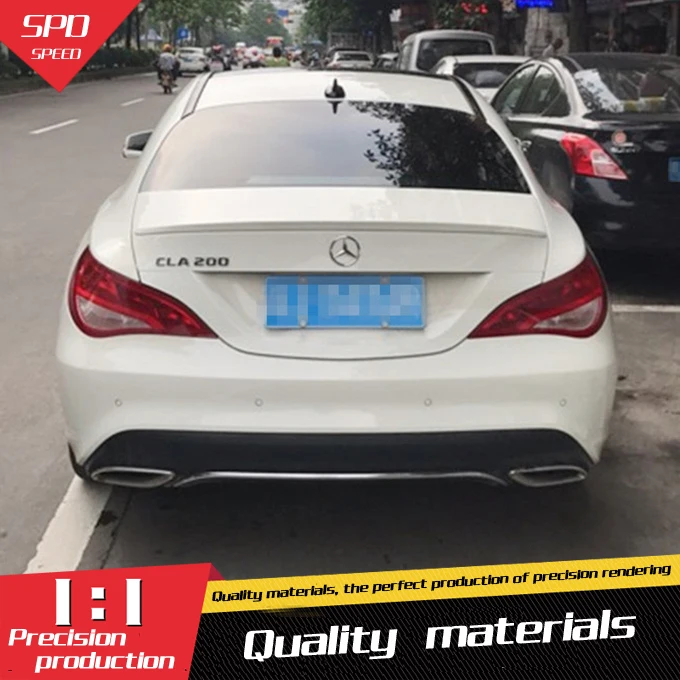 For Benz W117 Spoiler ABS Car Rear Wing Spoiler For Benz W117 CLA 200 ...