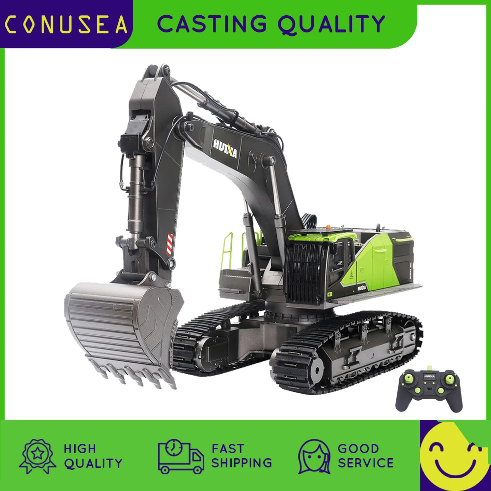 HUINA 1/14 RC Excavator Truck Caterpillar Alloy 2.4GHz Radio Controlled ...
