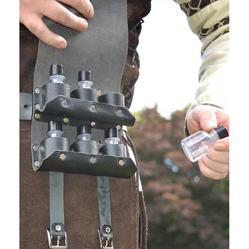 Steampunk Leather Potion Holder Larp Costume Medieval Belt Vial Pouch ...