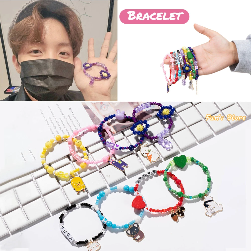 Kpop Accessories JHope Livestream Same Style Bracelet Bangtan Boys RM ...
