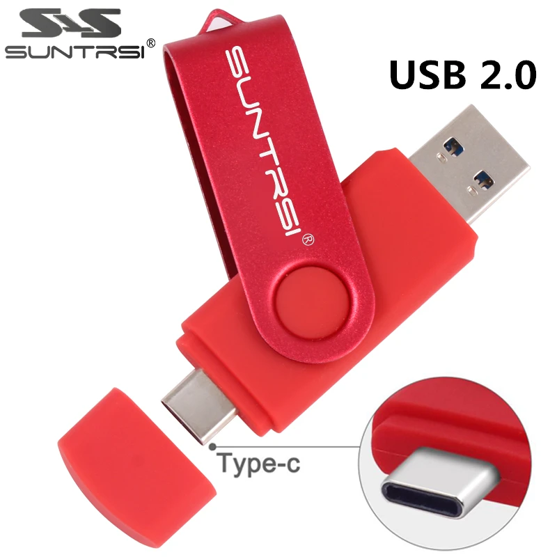 Suntrsi 2.0 Usb Flash Drive Type C Pen Drive 256Gb 128Gb 64Gb 32Gb 16Gb ...