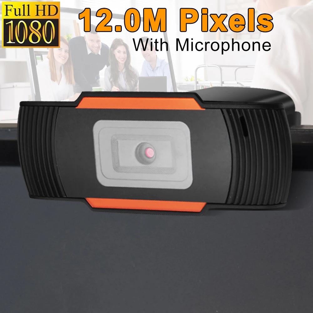 New 30 degrees rotatable 2.0 HD Webcam 1080p USB Camera Video Recording ...