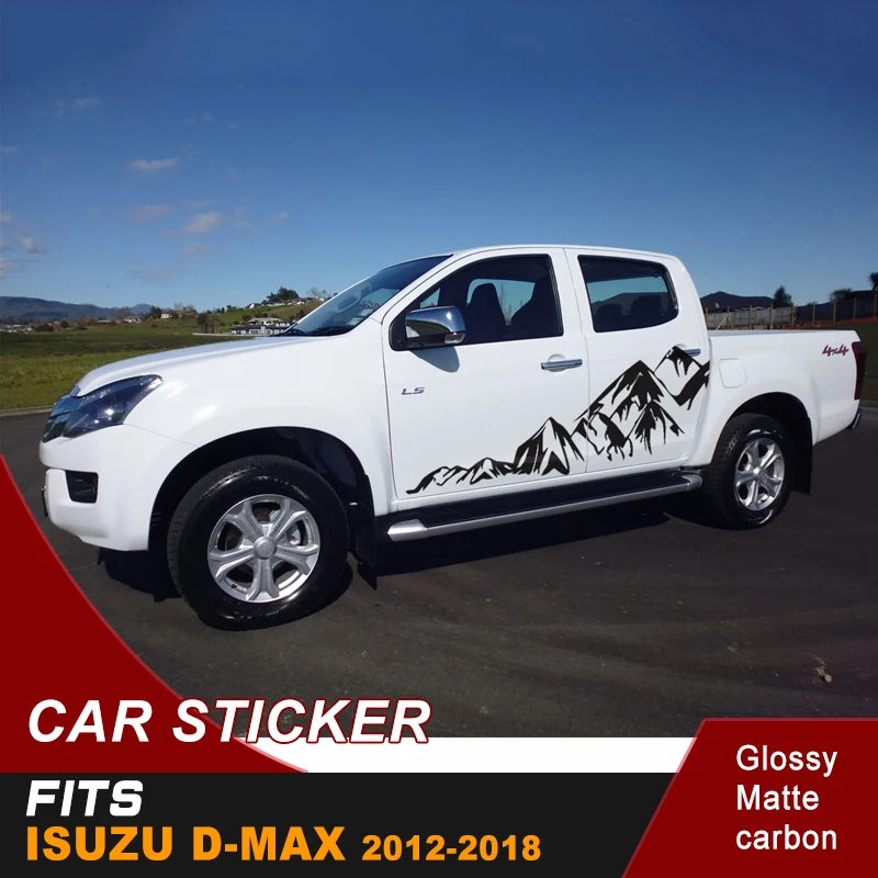 Car Accessories Decals Mountain Racing Side Body Graphic Vinyl Car ...