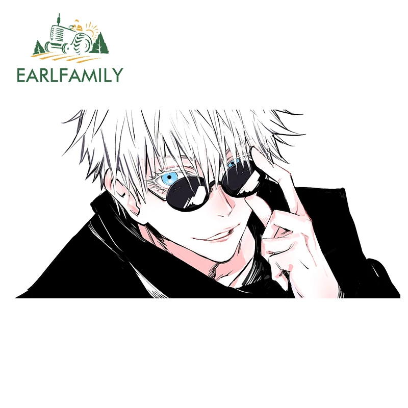 EARLFAMILY 13cm x 6.3cm Gojo Satoru Car Stickers Waterproof Vinyl ...