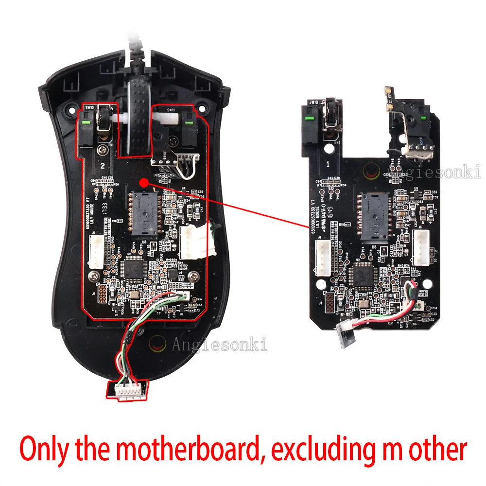 1pc Razer Deathadder Elite Mouse Circuit Board Repair Parts - Mice ...