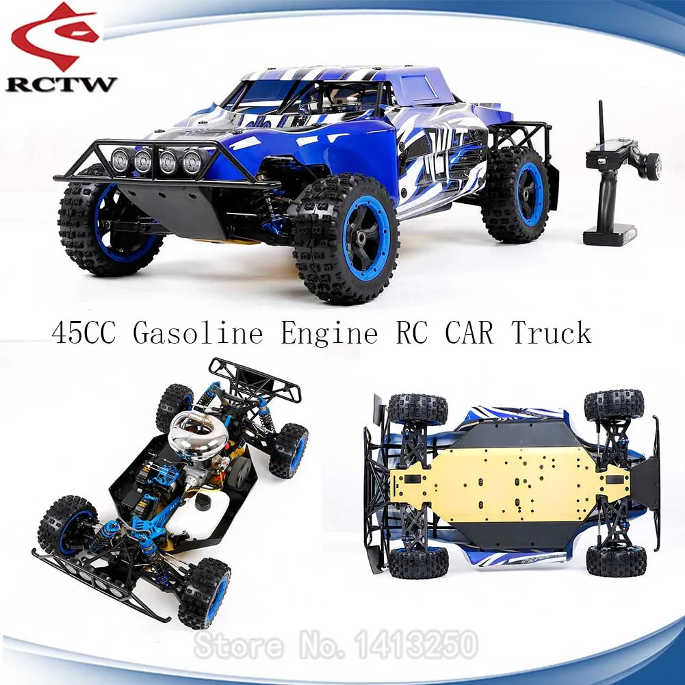 450 1/5 스케일 Rovan ROFUN WLT용 가솔린 엔진 2 개, 서보 4WD RC 트럭, 45CC 2T, 65kg|RC ...