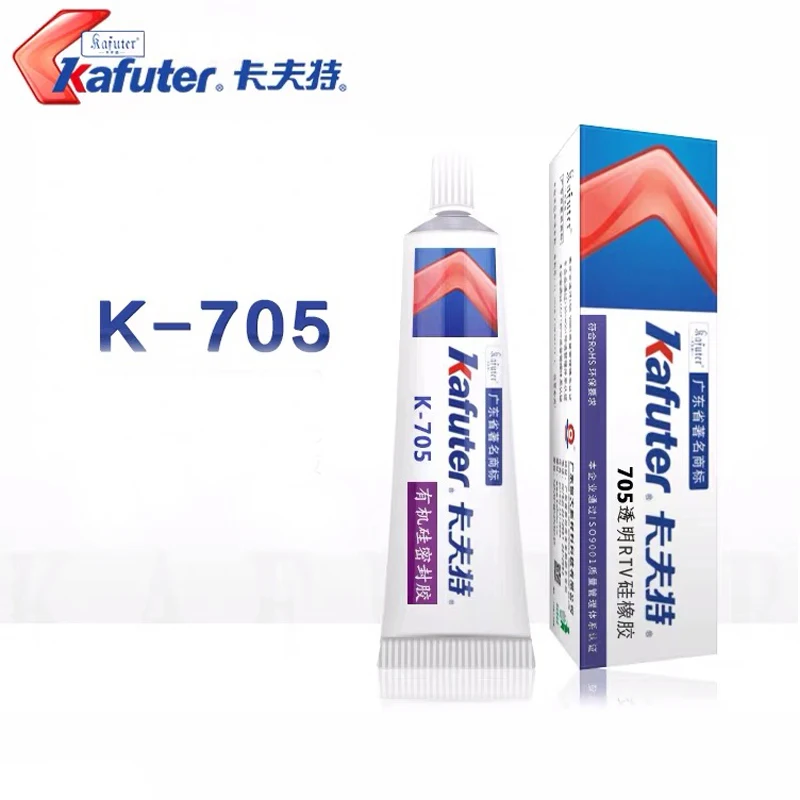 Kafuter-k-705-RTV-Silicone-Rubber-Electronic-Glue-Sealant-Transparent-Organosilicon-45g-high ...