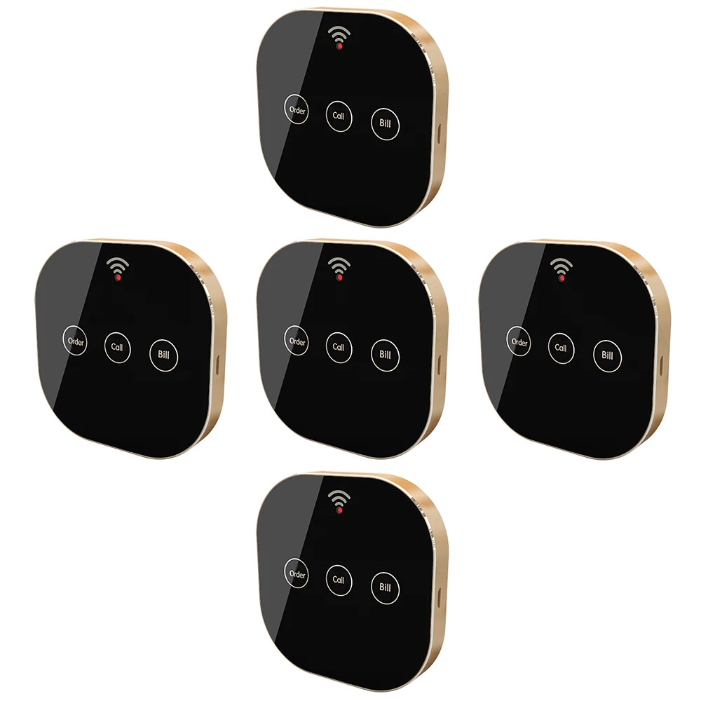 Jingle Bells Rechargeable Wireless Calling System Touch Sensitive Call ...