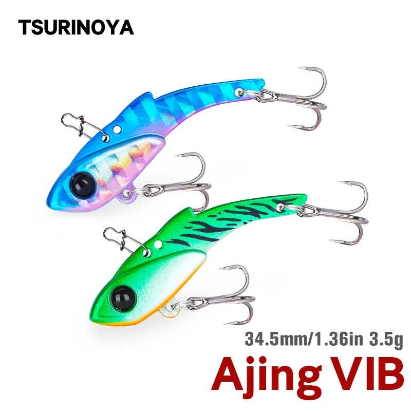 Tsurinoya Metal Vib Fishing Lure Ajing Trout Hard Bait Pied Falconet 34 ...