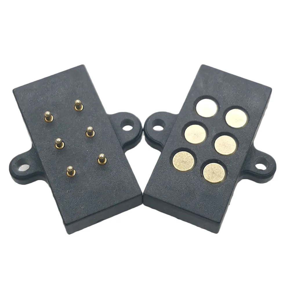 Magnetic Pogo Pin Connector 6 Pin Spring Loaded Pogopin Male Female ...