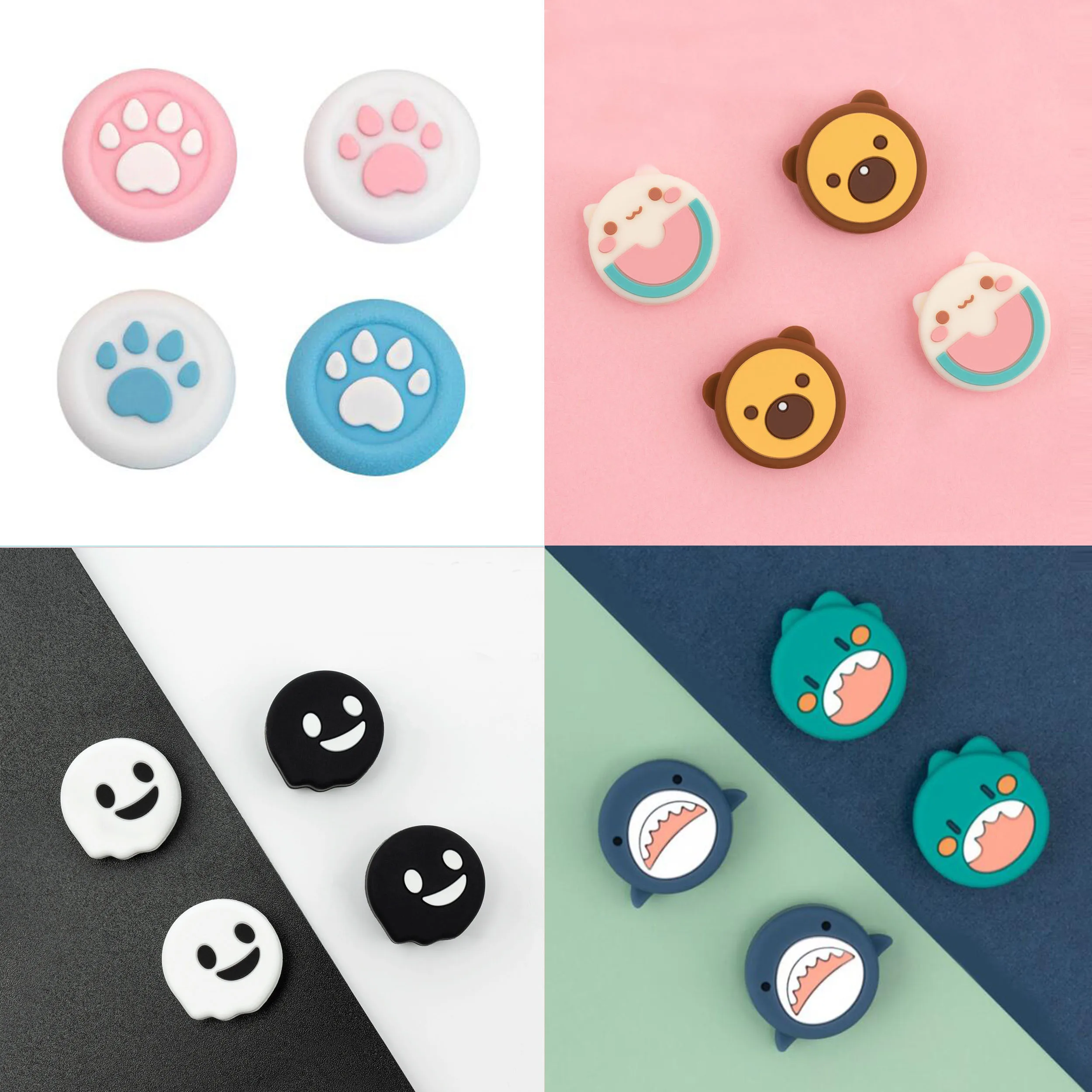 Ps4 Controller Paw Thumb Grips | Cat Paw Thumb Grips Switch - Thumb ...