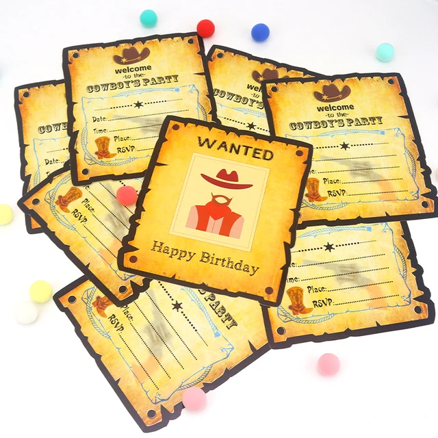 Western Theme Birthday Cards