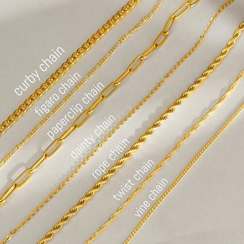 100% Stainless Steel Chain Necklace for Women Girls, Layered Clavicle ...