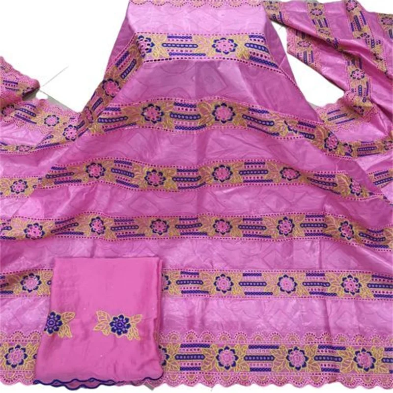 2021 New arrival African Bazin riche cotton Fabric with Stones ...
