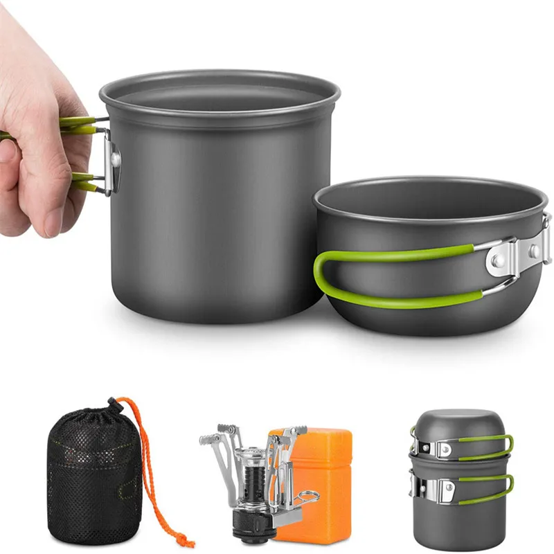 Outdoor-Cooking-Utensils-Camping-Cookware-Non-Stick-Bowl-Pot-With-Mini ...
