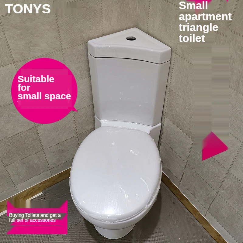 Home-Ceramic-Toilet-Bowl-Bathroom-Toilet-Small-Apartment-Triangle ...