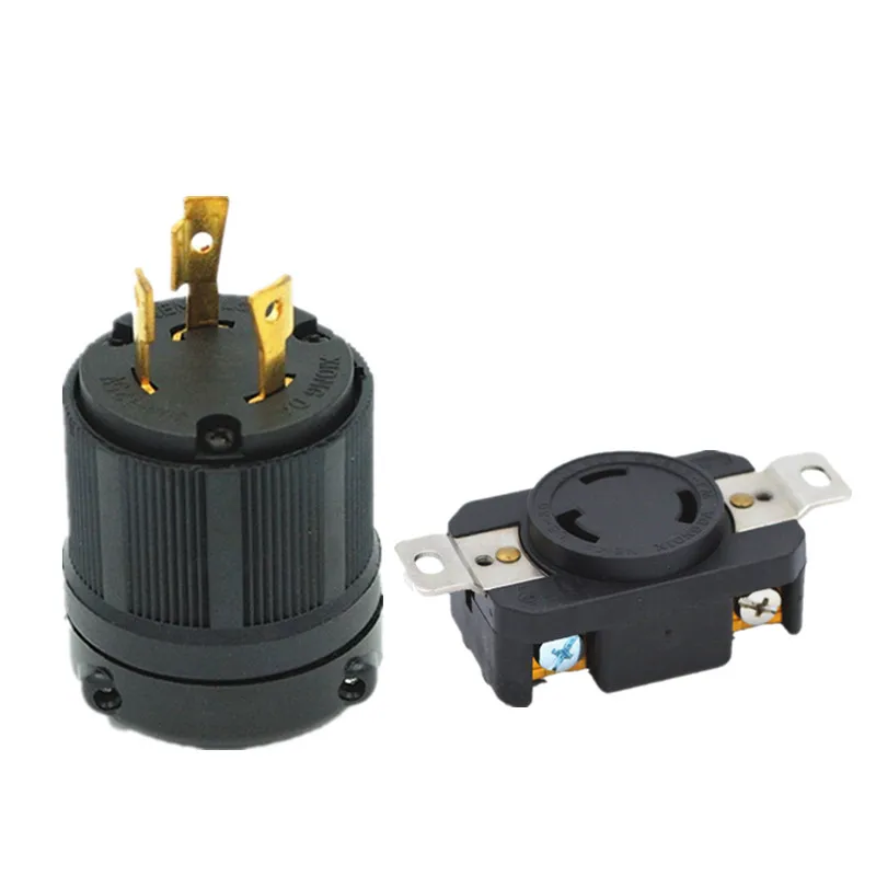 Assembled-UL-NEMA-L6-30P-L6-30R-US-30A-wired-industry-connector-America ...