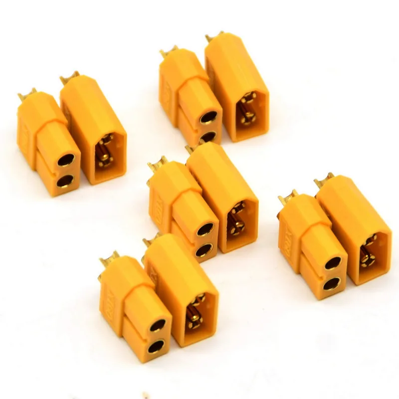10PCS-5-Pairs-XT-60-Plug-Male-Female-Bullet-Connectors-Plugs-For ...