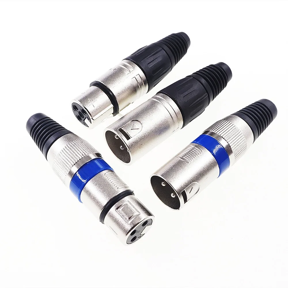 10 Pcs Xlr Male 3 Pin Female 3 Pole Mic Microphone Audio Cable Wire ...
