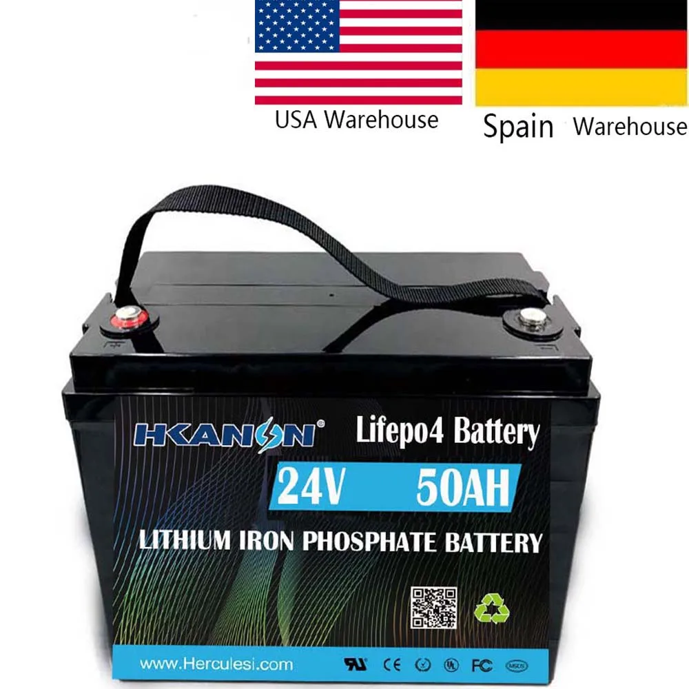 24V 50Ah Lithium Sắt LiFePO4 Sạc Lại Pin 1.2KWH Sâu Chu Kỳ Cho Xe Lăn ...