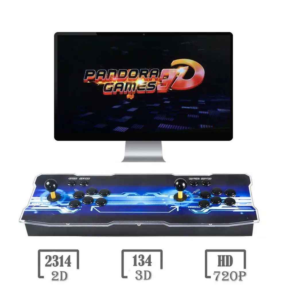 3D Pandora Games Arcade Console,Add More Games,2448 Games Installed ...