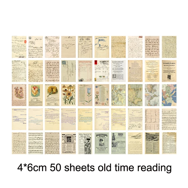 50 Sheets /Pack Mini Book Design Mystery of Universe Science Imagine ...