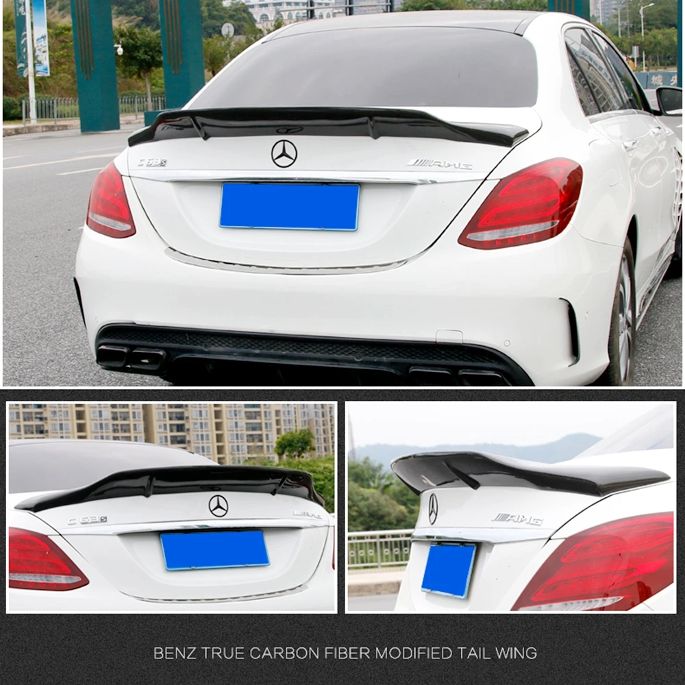Carbon Fiber Rear Spoiler Wing Boot Trunk Cover For Mercedes Benz W213 ...