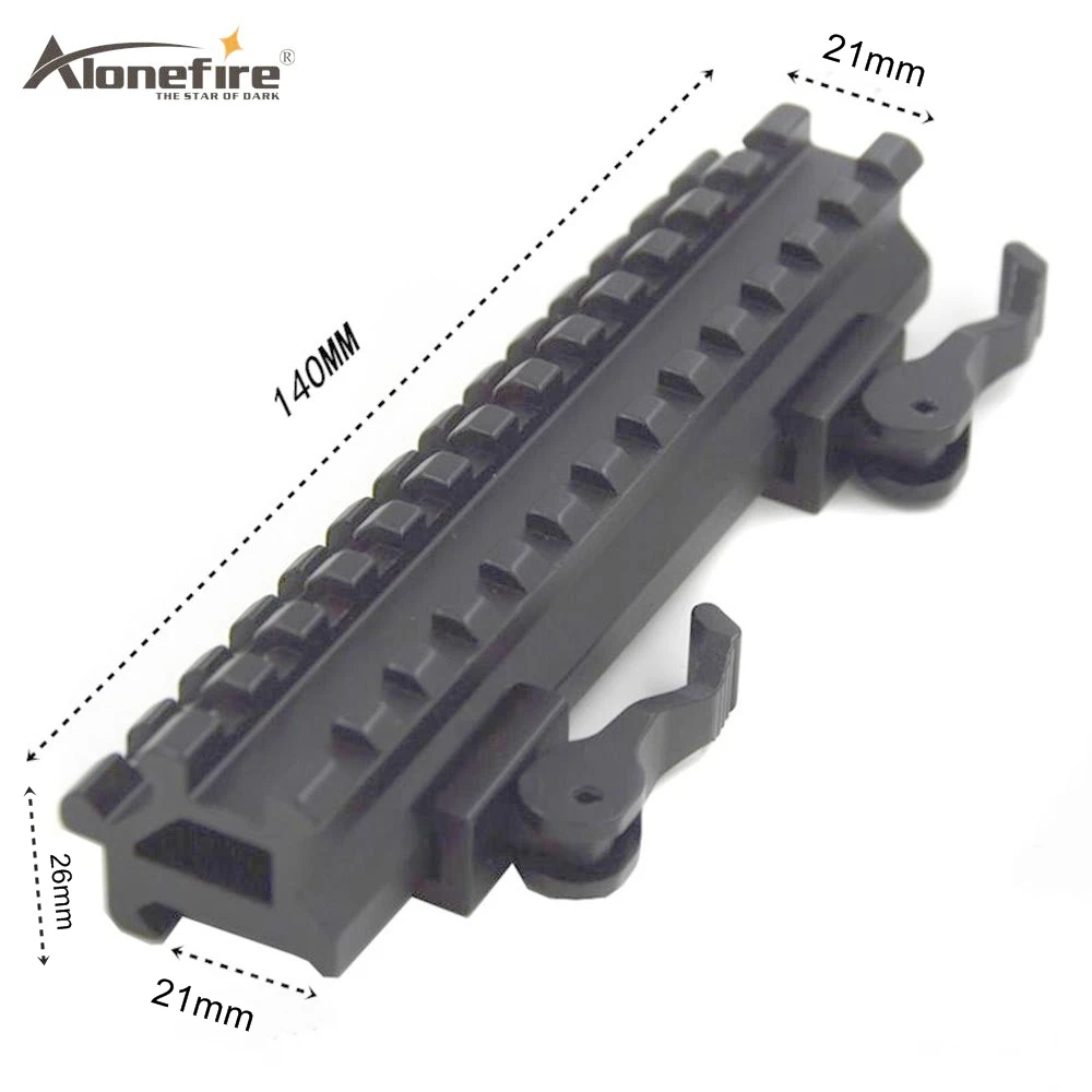 Alonefire D0037 Dovetail Extend Weaver 21mm Quick Release Rail bases ...