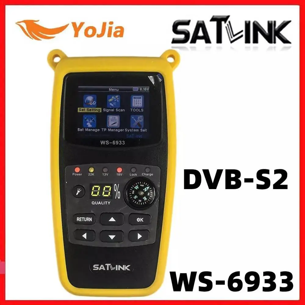 Original Satlink WS-6933 Satellite Finder DVB-S2 FTA CKU Band Satlink ...