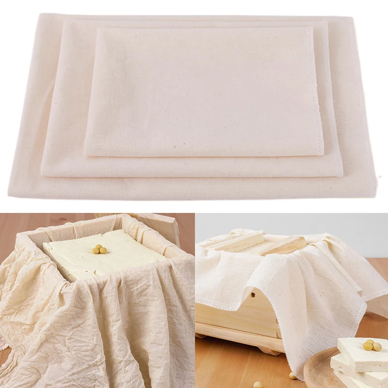 Cotton-Gauze-Muslin-Tofu-Cheese-Soy-Milk-Wine-Filter-Cloth-Kit-DIY-Soy ...