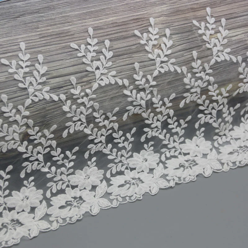 1-Yard-lot-30cm-White-Black-Lace-Fabric-Net-Yarn-Webbing-Clothing ...