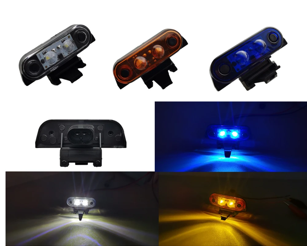 1pcs 24V volvo truck parts white amber blue truck top lamp used for ...