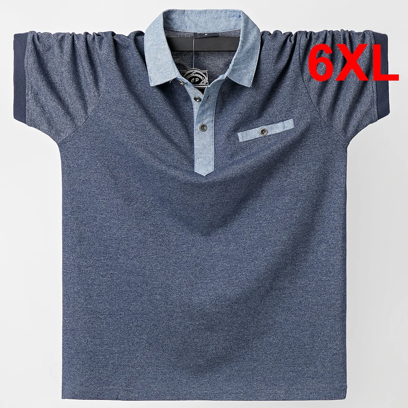 Mens-Polo-Shirt-for-140kg-Fat-Big-and-Tall-Man-Summer-Polo-Shirts ...