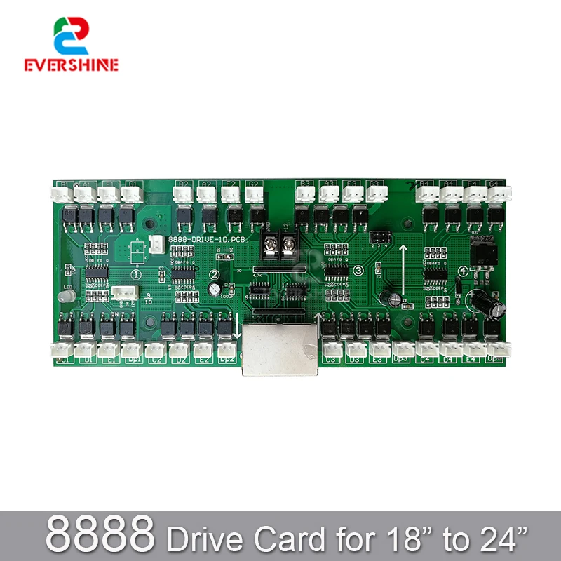 4/5/6 Number Drive Control Card For 18" To 24" 7 Segment Digital Number ...