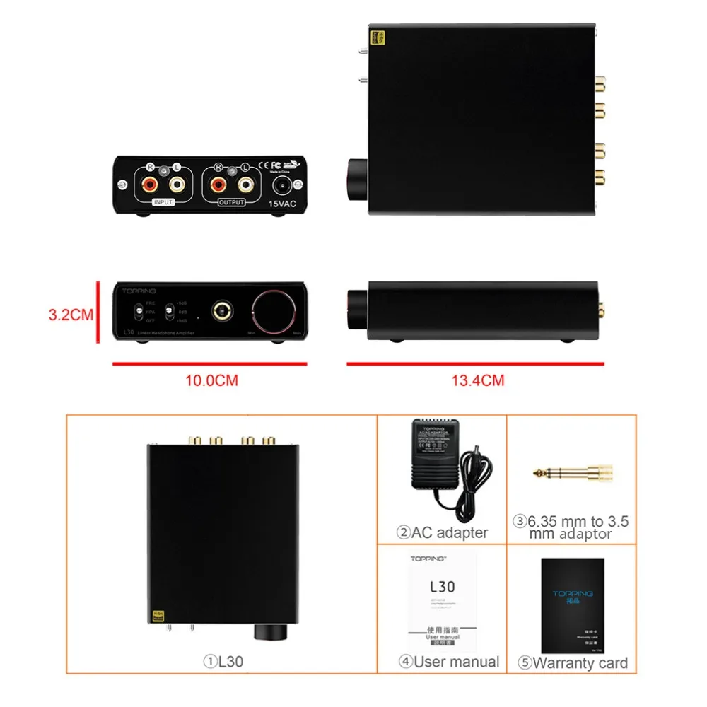 TOPPING L30+ TOPPING E30 Headphone Amplifier+Decoder