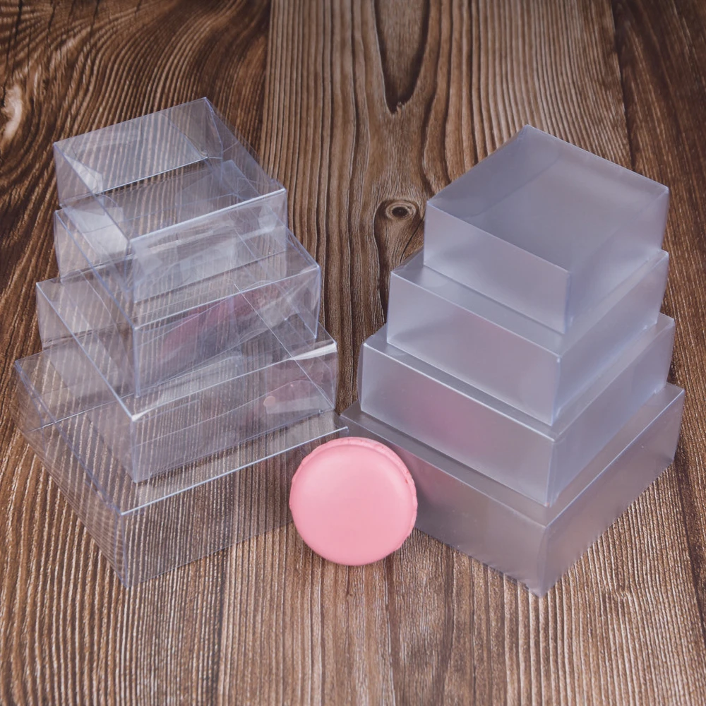 50pcs Clear Plastic Boxes For Gifts Matte Pvc Box Handmade Soap ...