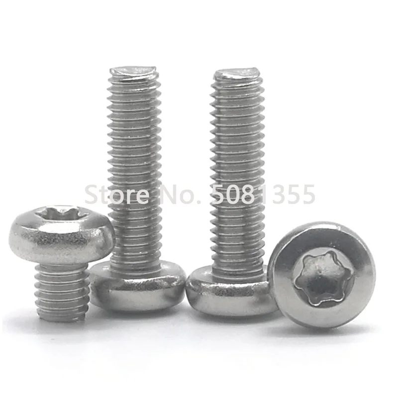 10-50 шт. GB2672 SUS304 M2 M2.5 M3 M4 M5 M6 тип "звезда" 304 нержавеющая сталь торкс сковорода ...