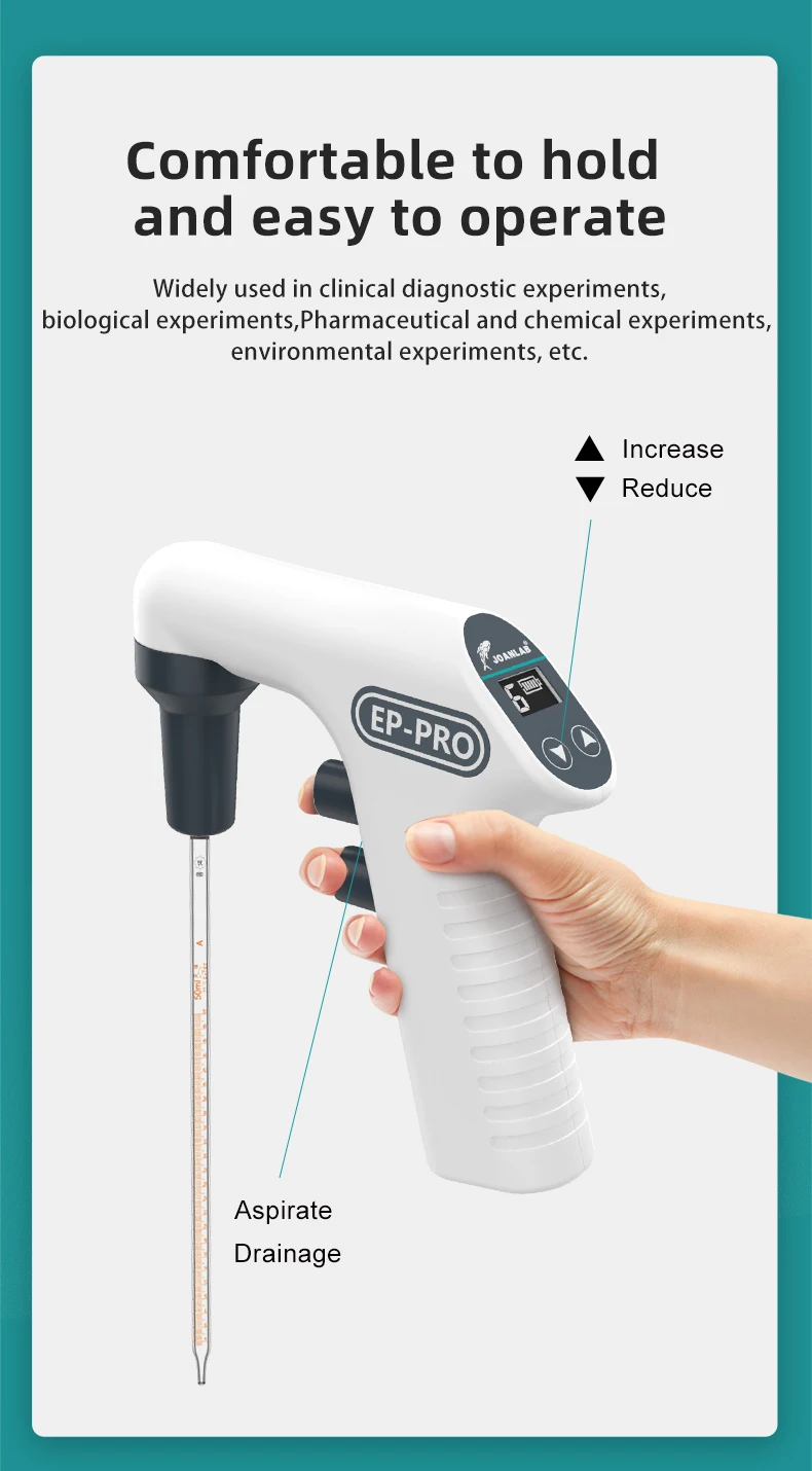 JOANLAB Electric Pipette Controller Large Volume Automatic Pipette ...