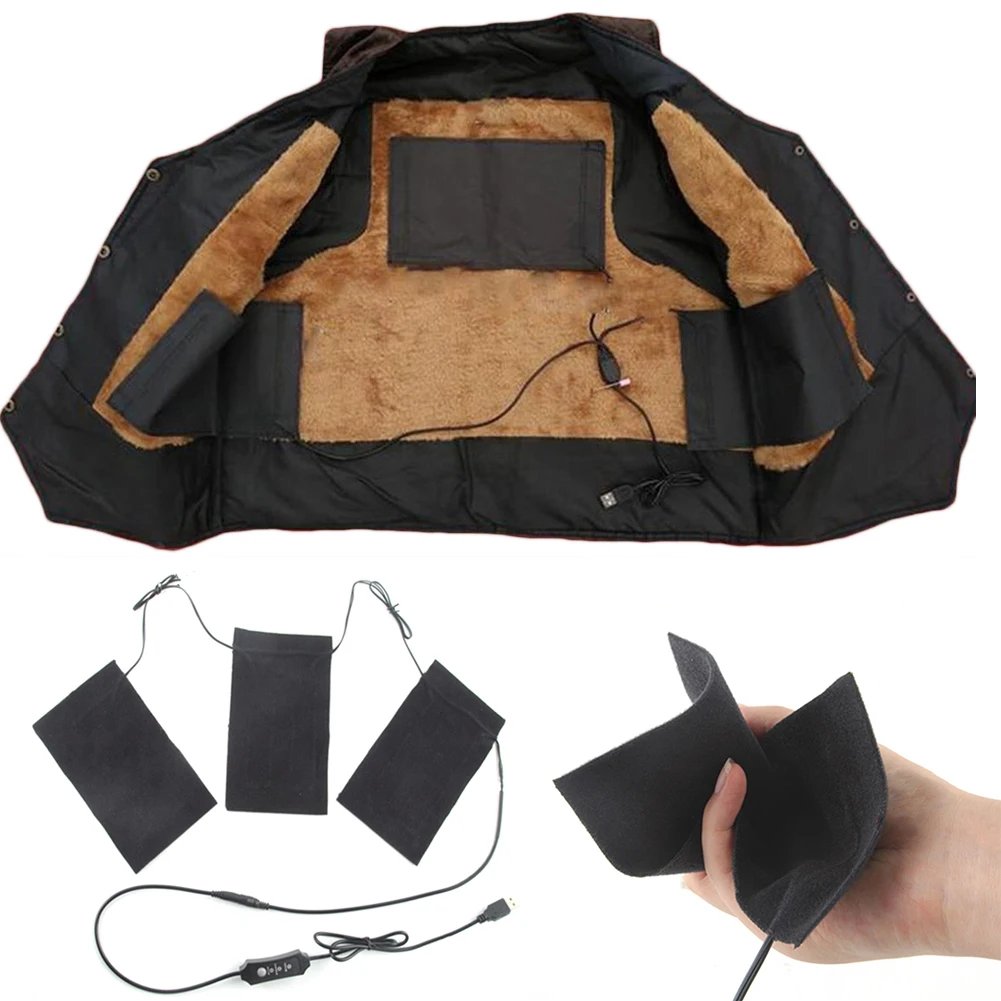 USB-Electric-Heated-Jacket-Heating-Pad-Outdoor-Themal-Warm-Winter ...