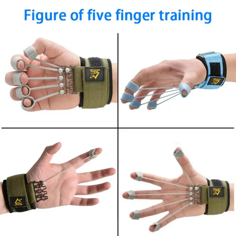 Finger Gripper Strength Trainer fitness Resistance Bands Equipment ...
