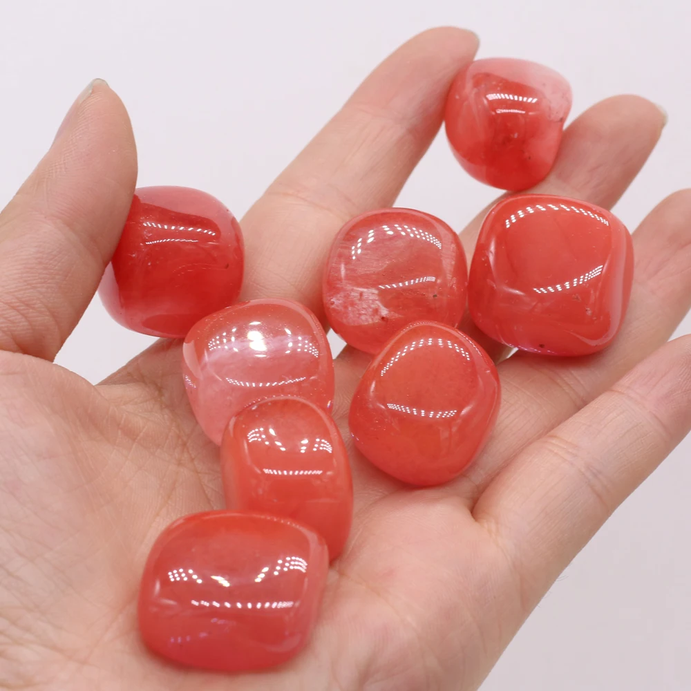 1PC Natural Semi precious Decoration Irregular Shape Watermelon Red ...